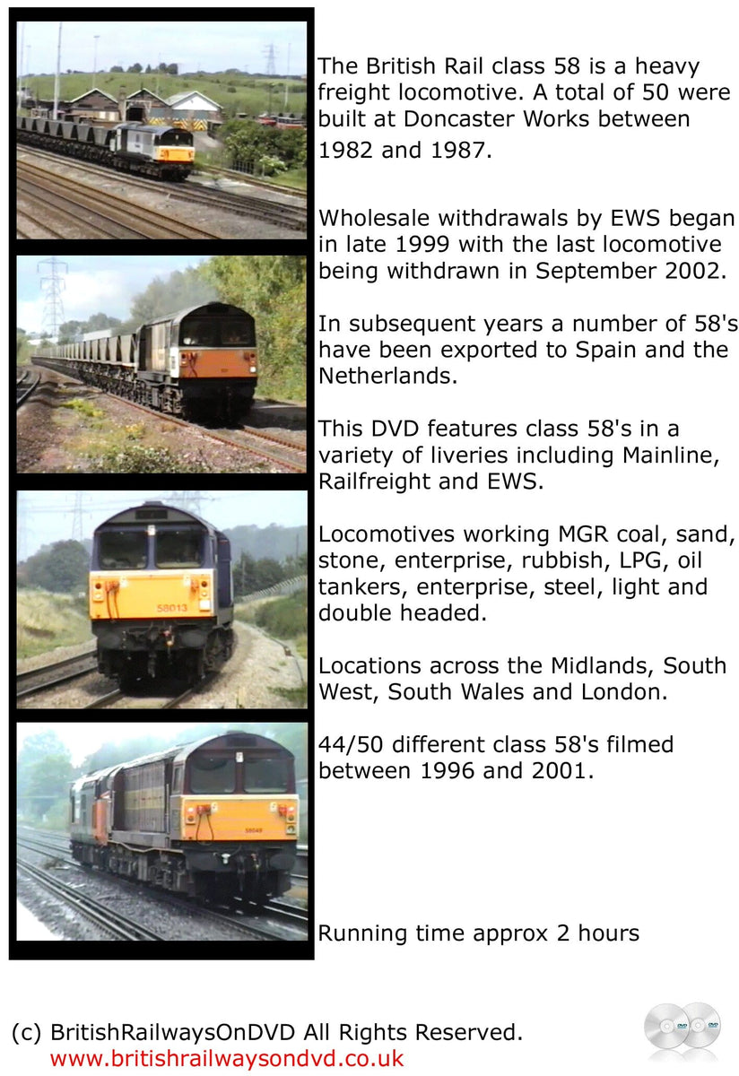 The Power of the Class 58 - Railway DVD – British Railways TV