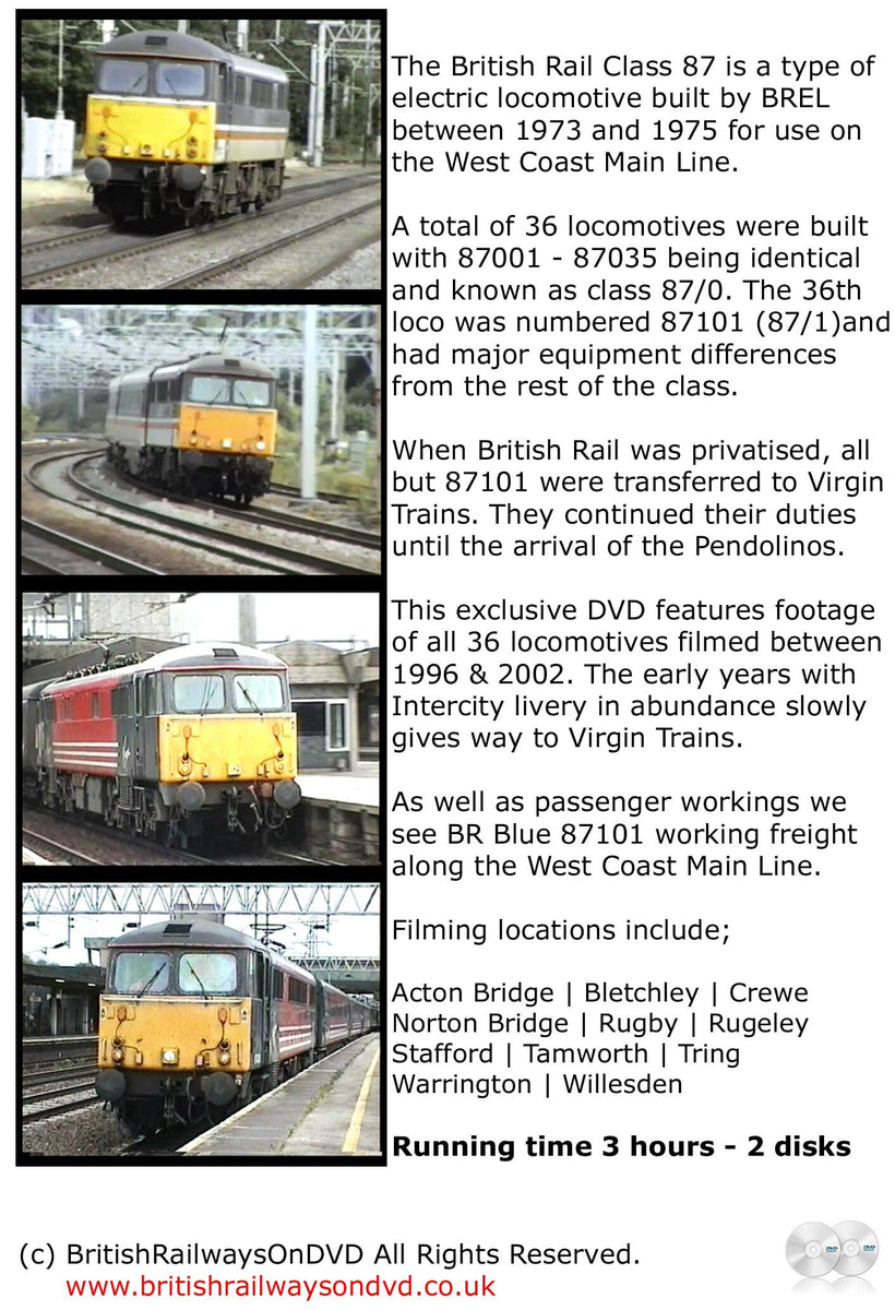 The Power of the Class 87 - Railway DVD – British Railways TV